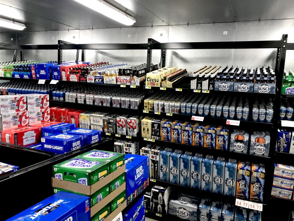 Maximizing Cold Storage Space with Beer Cave Shelving - B-O-F